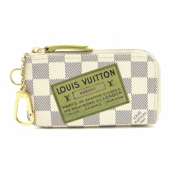 Louis Vuitton | Bags | Louis Vuitton Azur White Pochette Cle Complice ...